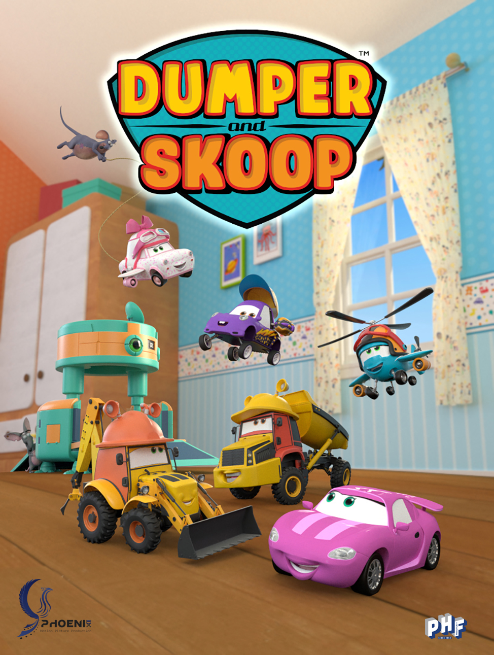 Lazy DUMPER Tidy SKOOP 2017 3D animation series - Phoenix animation studio